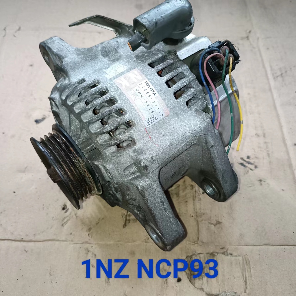 TOYOTA 1NZ NCP93 VIOS ALTERNATOR DYNAMOR USED ORIGINAL AUTO PART GOOD ...