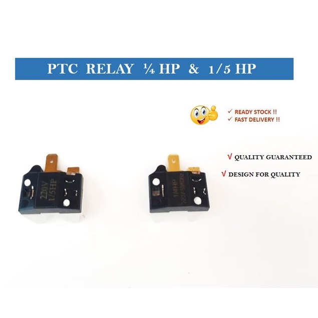 PTC RELAY 1/4 HP & 1/5 HP | Shopee Malaysia