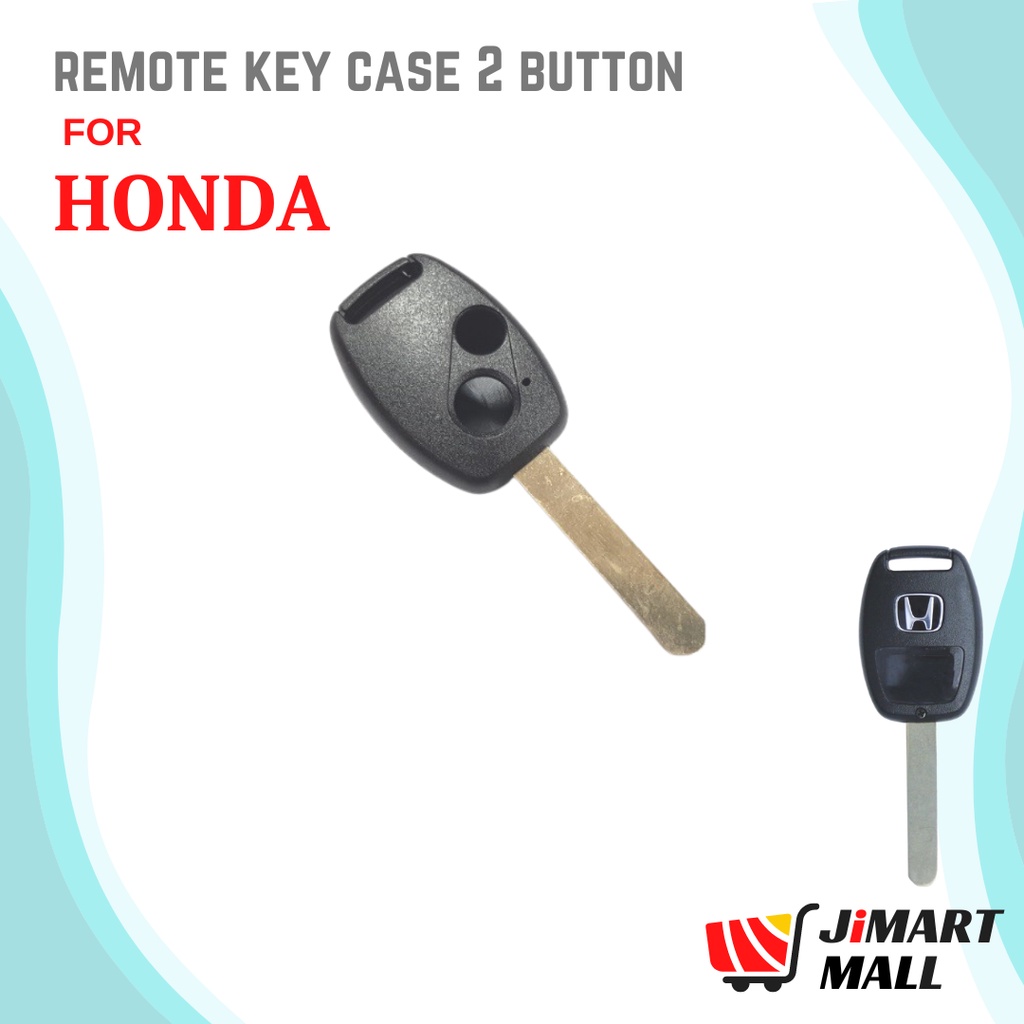 HONDA REMOTE 2 Button CASE COVER WITH KEY Civic City Jazz Brio Accord ...