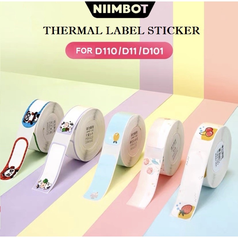 D11 / D110 / D101 Label Sticker Paper Roll Jing Chen (Niimbot) D11 ...