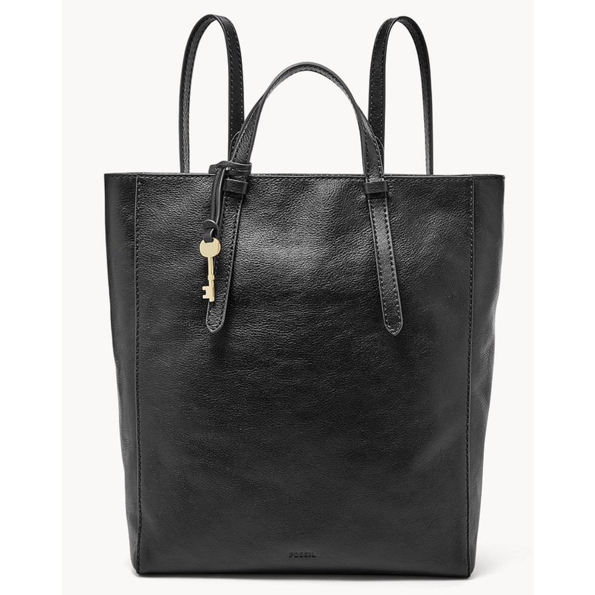 FOSSIL Camilla Convertible Backpack in Black Leather [NEW AUTHENTIC ...