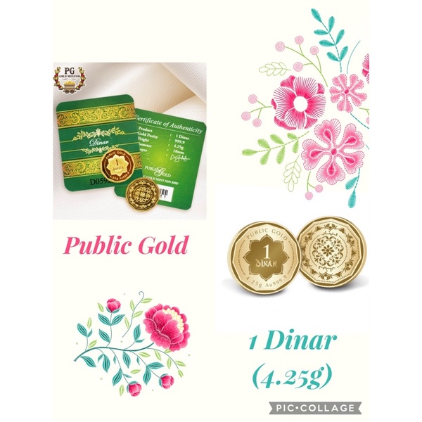 [*Diskaun RM120] Public Gold 1 Dinar (4.25 gram) | Shopee Malaysia