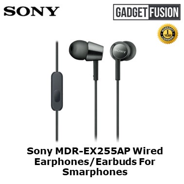 Sony MDR-EX255AP Wired Earphones/Earbuds For Smarphones (1.2M) | Shopee ...