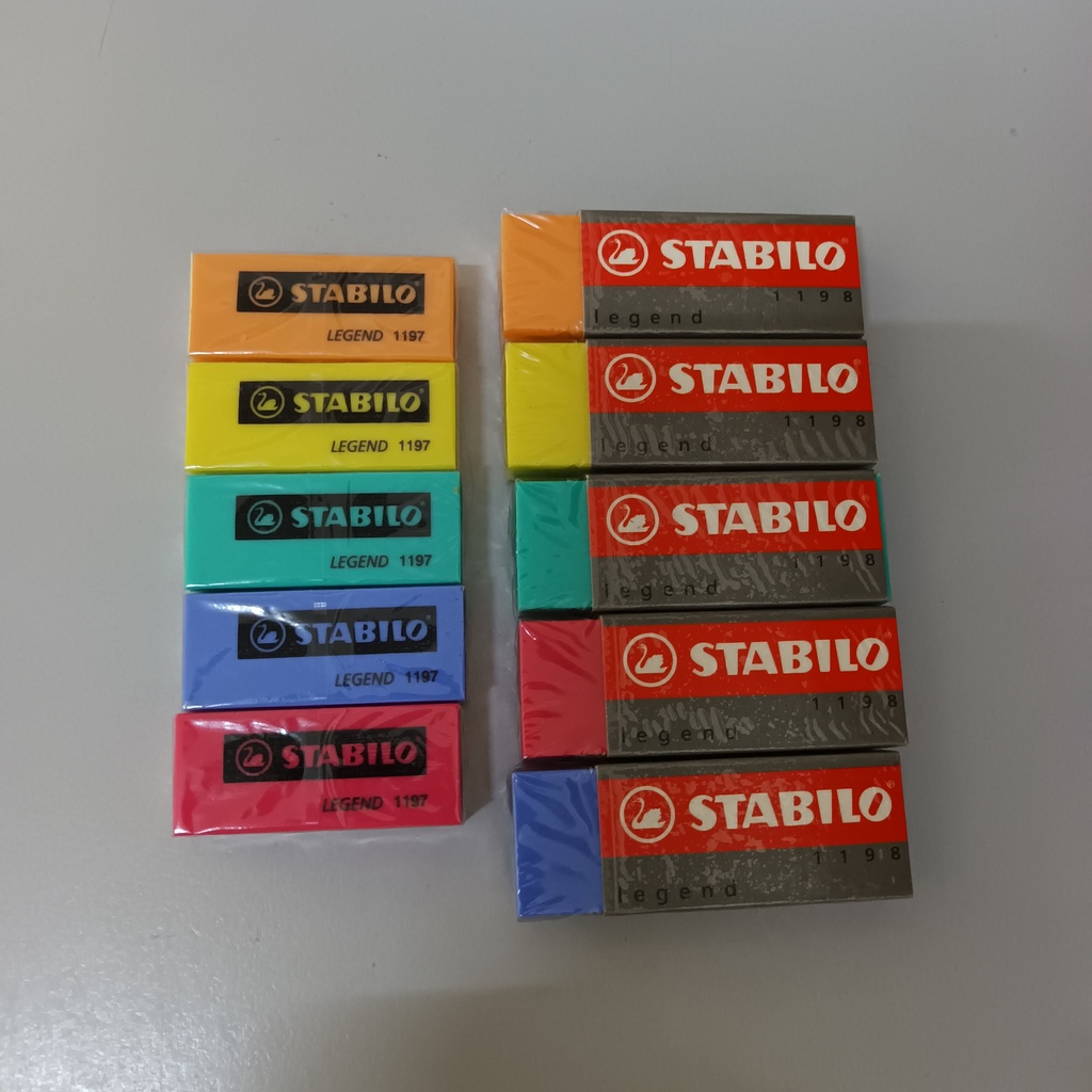 Stabilo 1197 / 1198 Legend Colour Eraser/ Rubber / Pemadam Pencil ...