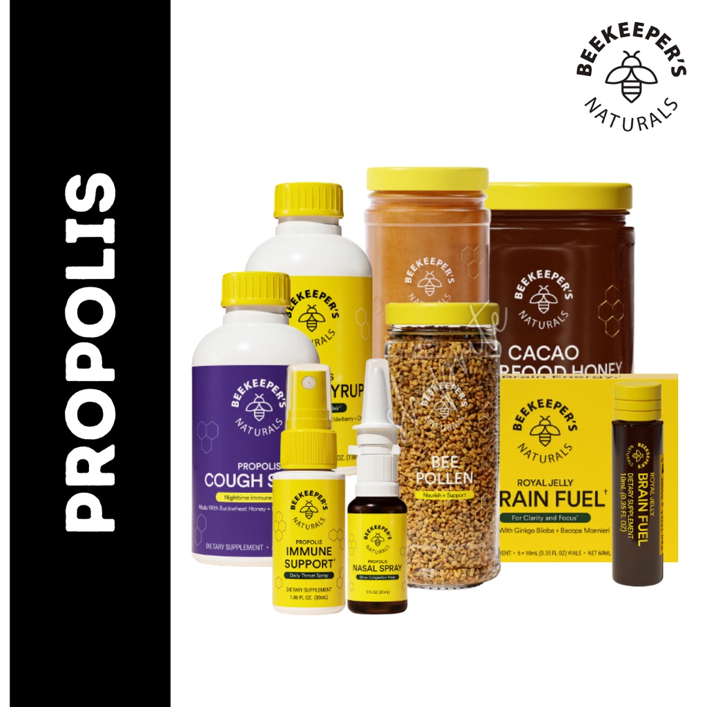 Beekeeper's Naturals Nasal Spray / Propolis Immune Support / Bee Pollen ...