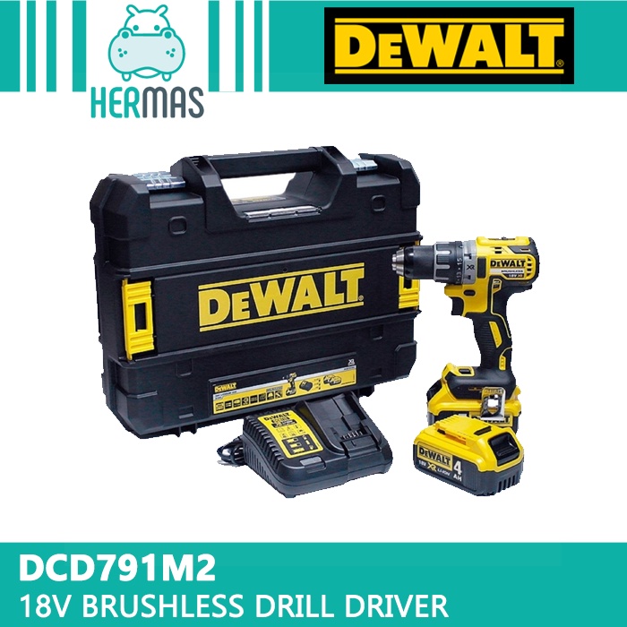DEWALT DCD791M2 18V BRUSHLESS DRILL DRIVER (DCD791) | Shopee Malaysia