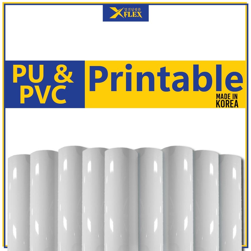 Xflex Heat Transfer PU Printable Vinyl / PVC Printable White Vinyl for ...