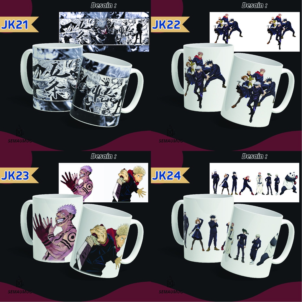 Mug JUJUTSU KAISEN GOJO ITADORI SUKUNA YUTA ANIME GIFT CUSTOM PRINT CUP ...
