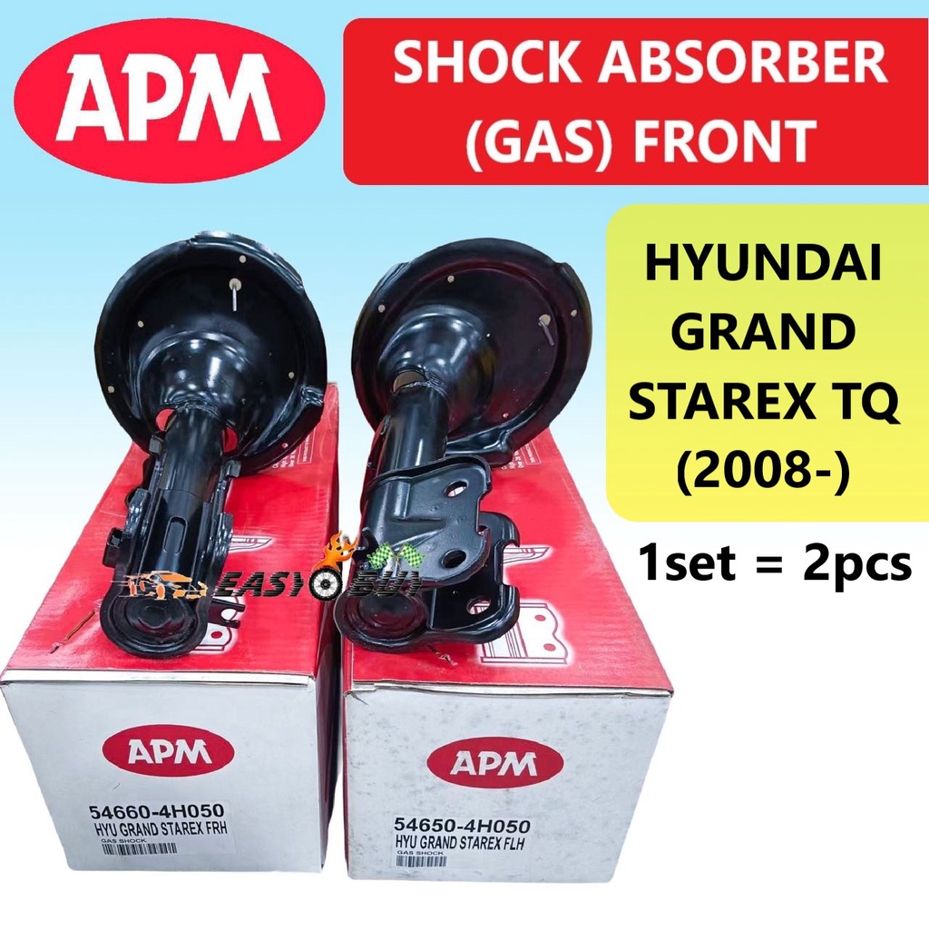 ORIGINAL APM DEPAN FRONT SET SHOCK ABSORBER (GAS) - HYUNDAI GRAND STAREX TQ 2008- (1PAIR) 54660 ...
