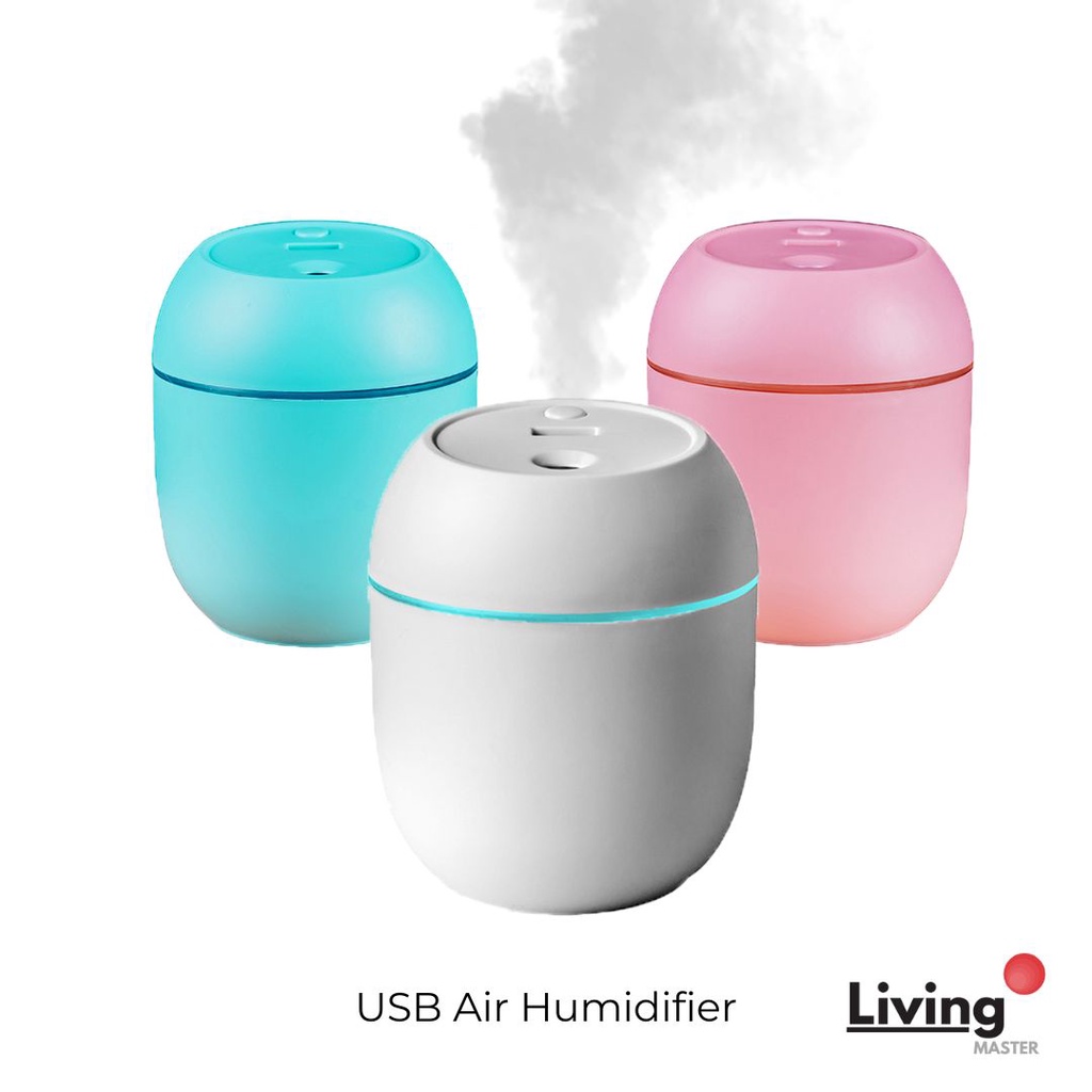 Air Humidifier Diffuser Ultrasonic Mini 200ML with LED Night Lamp USB ...