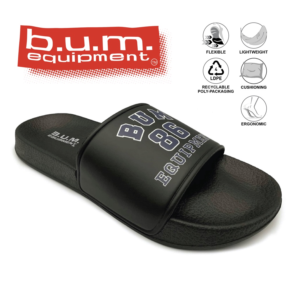 BUM Equipment Men's Athletics 86 Signature Comfort Aftersport Slide ...