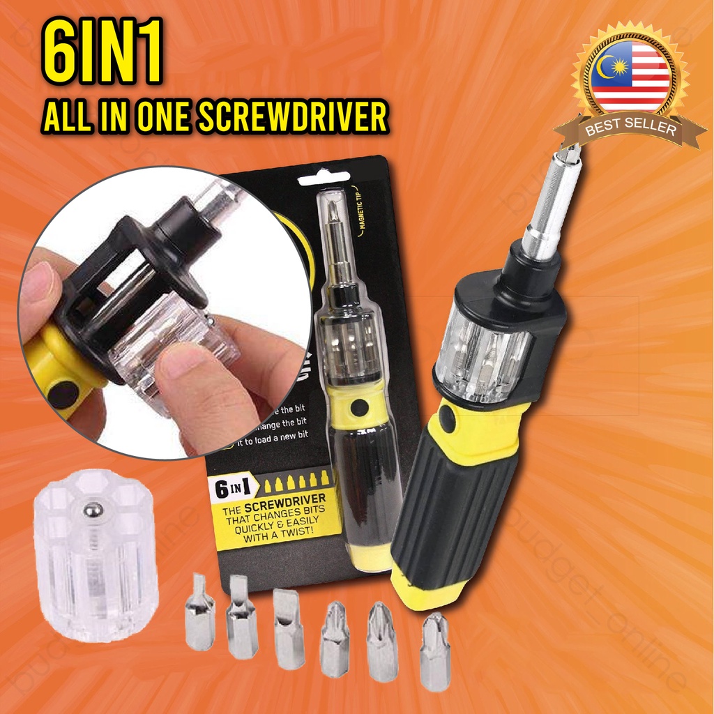 Bit 360 All In One Screwdriver and Bit Precision DIY Repair Hand Tool With Rotating Chamber ...