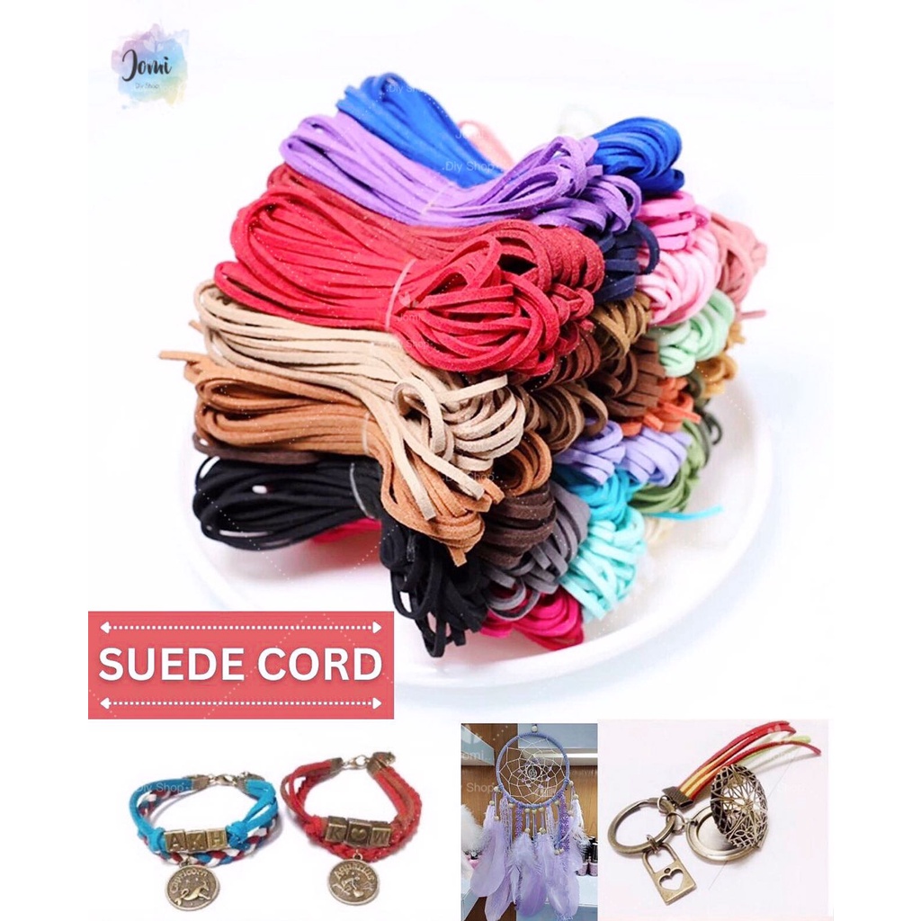 -2.8mm Multi-Colors Korean Suede Cord 5 meters/roll String DIY Craft ...