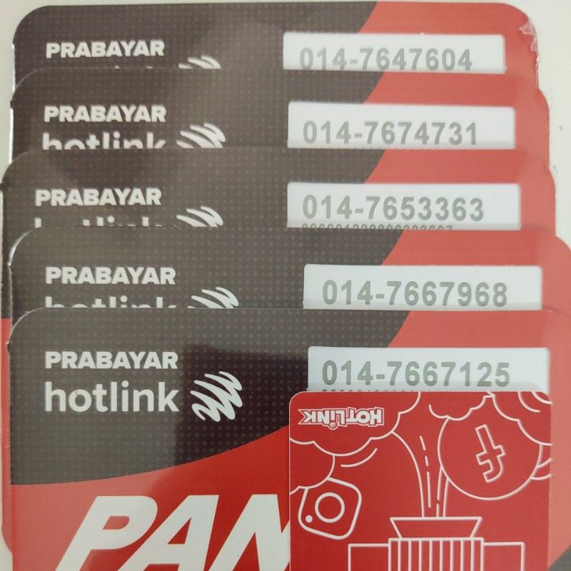 hotlink new prepaid sim pack vip number/nice number | Shopee Malaysia