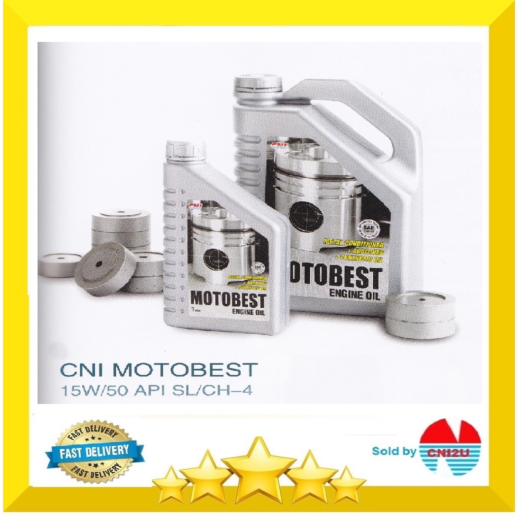 CNI Motobest Engine Oil Silver 15W-50 (1L ) - Metal Treatment ...