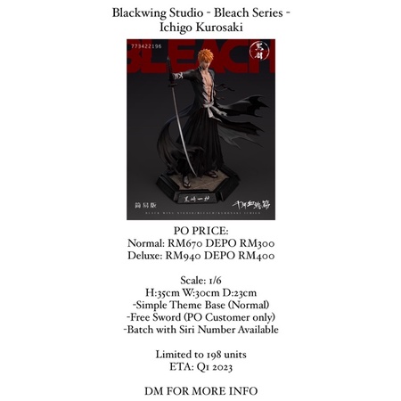 Blackwing Studio - Bleach Series - Ichigo Kurosaki | Shopee Malaysia