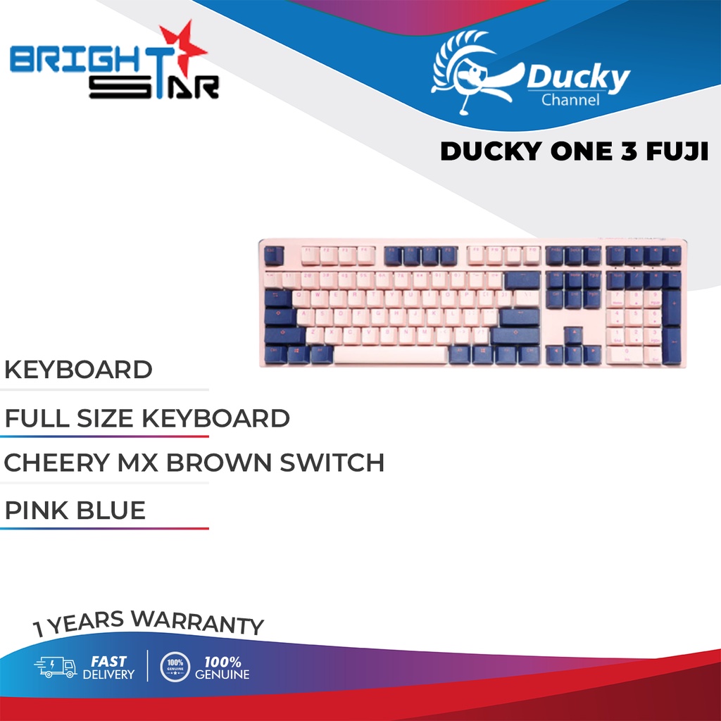 Ducky One 3 Fuji Full Size Keyboard | Shopee Malaysia
