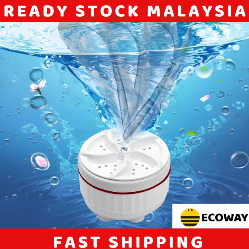 Portable USB Mini Turbine Washing Machine Laundry Mesin Turbin Basuh ...