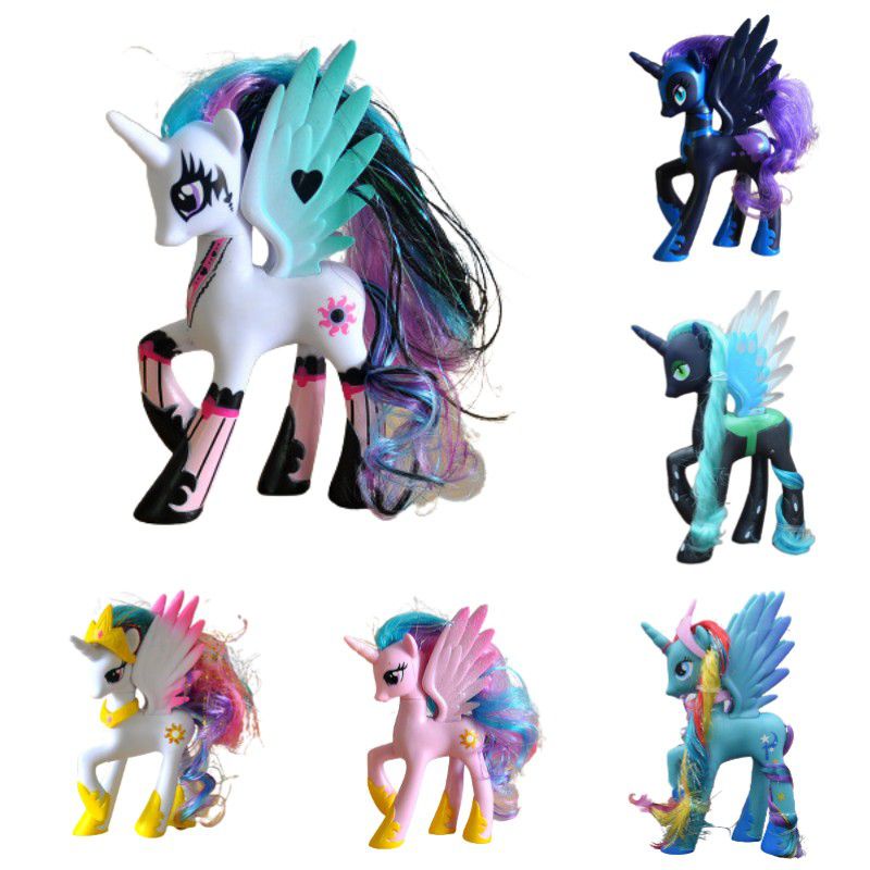 Little My Pvc Pony Figure Toy Unicorn Cake Topper Party Decorations For ...
