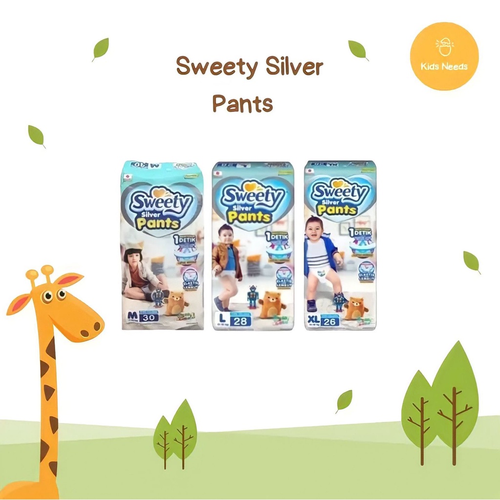 Sweety Silver Pants (M, L, XL, XXL) | Shopee Malaysia