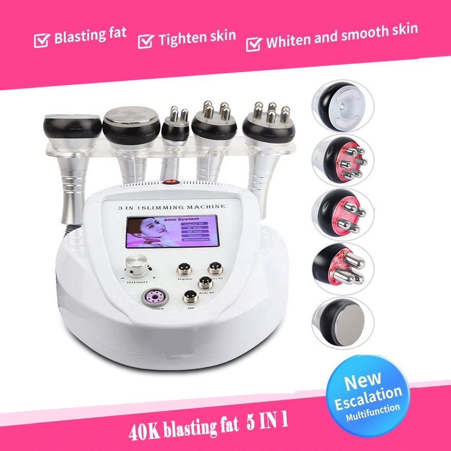 5 in 1 RF skin tightening machine 40K Ultrasound cavitation slimming ...
