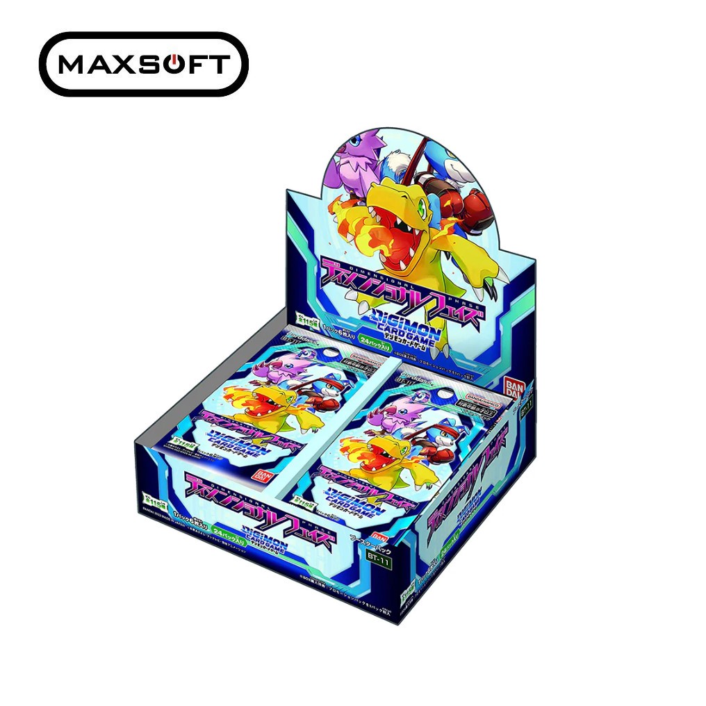 Digimon TCG Booster Set 11: Dimensional Phase BT-11 (Japanese Ver.) Box ...