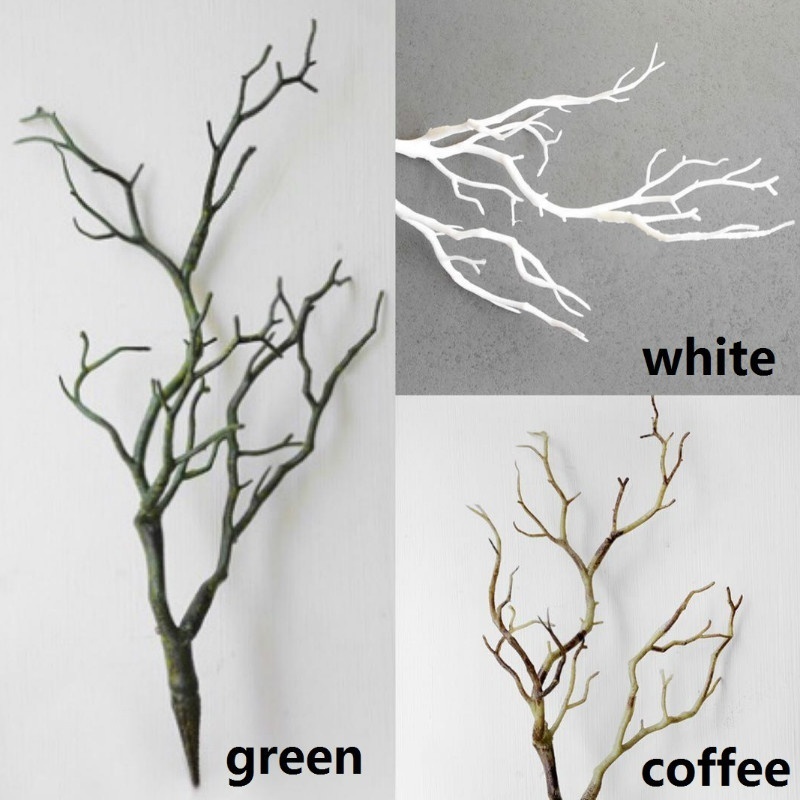 1 PCS 35cm Artificial Plastic Small Tree Dried Branch Plant Home Craft ...