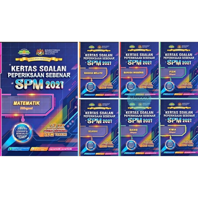 [YAKIN] SOALAN SEBENAR SPM 2021 - PAST YEAR SPM PAPERS | Shopee Malaysia