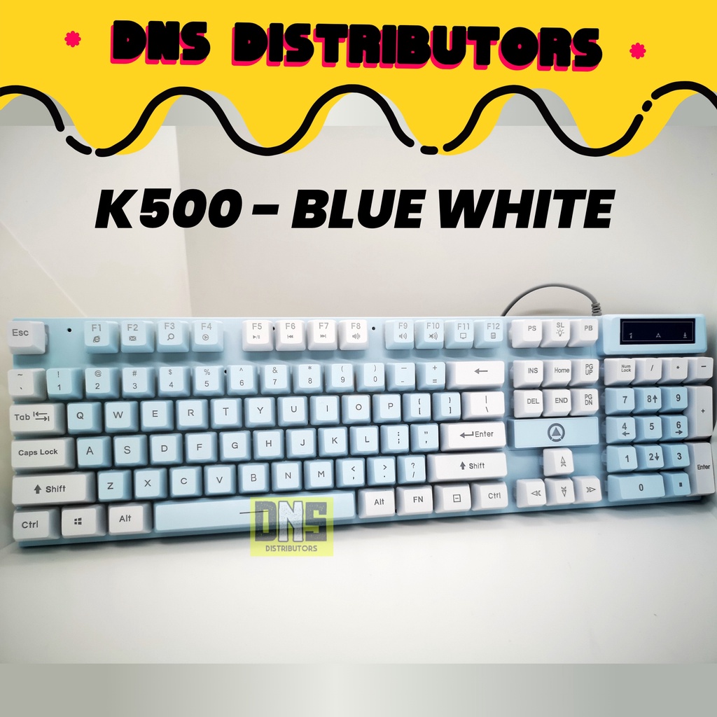 K500 Luminous Backlit Mechanical Gaming Keyboard RGB Light Suspended ...