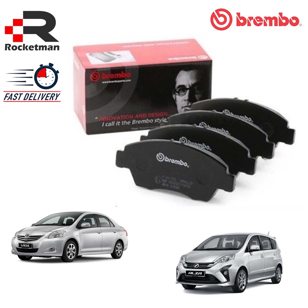 BREMBO FRONT BRAKE PADS PERODUA ALZA 2014+ TOYOTA VIOS 1.5J NCP93 2007 ...