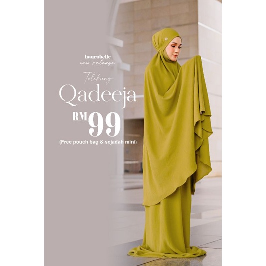 READY STOCK TELEKUNG TRAVEL QADEEJA BY HAURABELLE IRONLESS (FREE TRAVEL ...