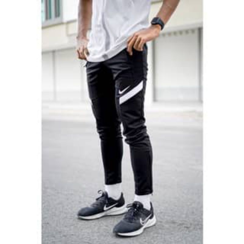 SELUAR HITAM/PLAIN TRACKSUIT ALL BLACK TRACKSUIT SLIMFIT ...
