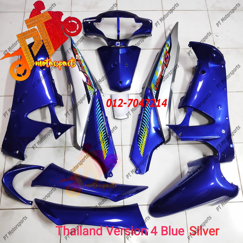 Honda Wave 125S Cover Set Grey, Blue, Candy Red,Black,Green Gray SIlver ...