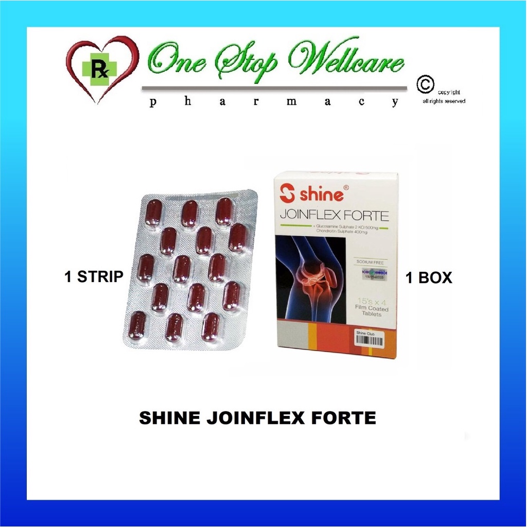 SHINE JOINFLEX FORTE (GLUCOSAMINE SULPHATE 2 KCI 500MG + CHONDROITIN ...