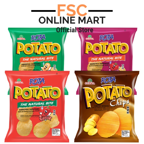 [FSC] Rota Potato Chips 70gm (HotSpicy/Barbecue/Tomato/Original ...
