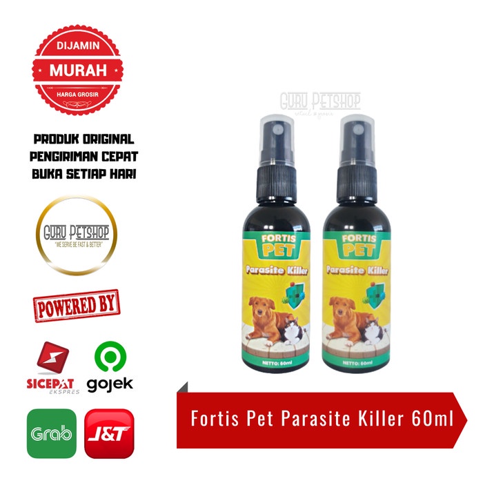 Drug Fungus Scabies Demodex Fortis Pet Parasite Killer Spray 60ml ...