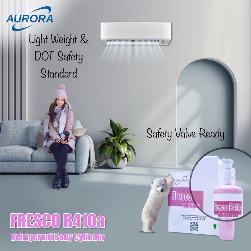 Fresco R410a Refrigerant 800g Baby Cylinder Air Conditioning | Shopee Malaysia