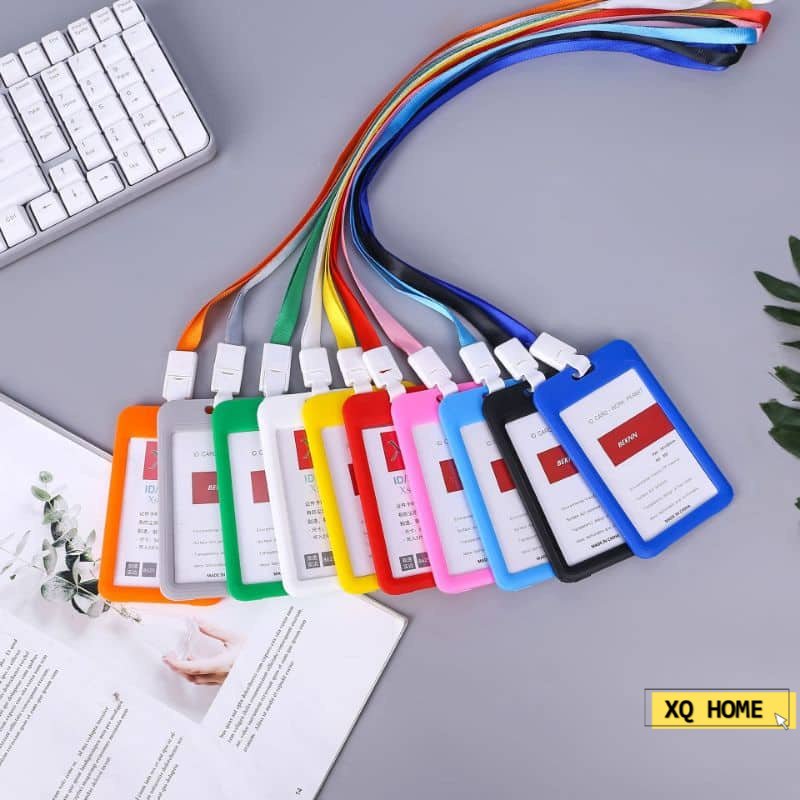 Office Employee Work Badge IC ID Name Card Holder Vertical Holders With ...