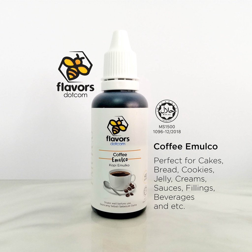 [HALAL] Flavors Dotcom Food Flavouring - Coffee Emulco (45g) / Coffee ...