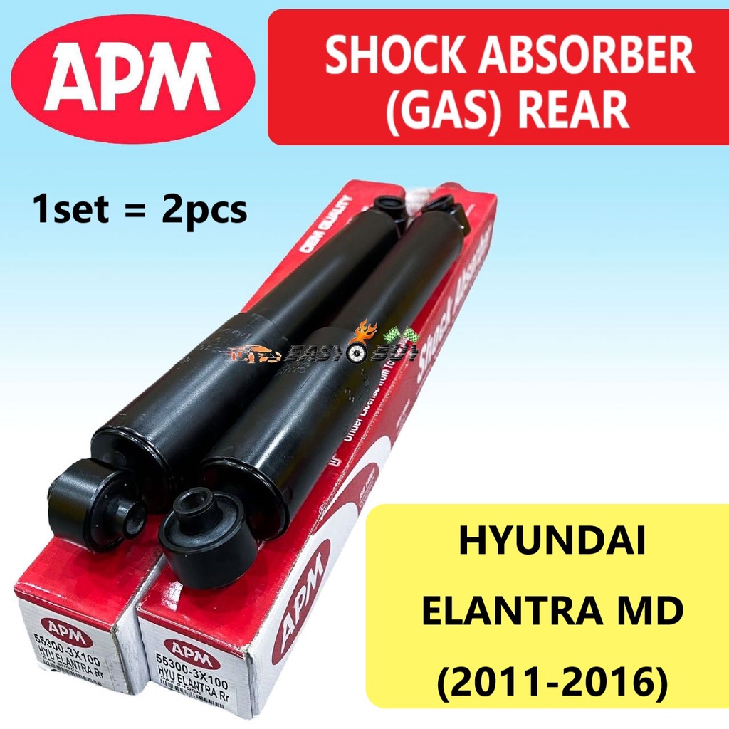 ORIGINAL APM REAR BELAKANG SET SHOCK ABSORBER (GAS) - HYUNDAI ELANTRA ...