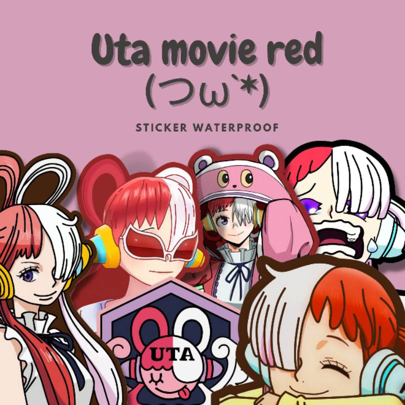 Sticker ANIME UTA ONE PIECE RED (WATERPROOF) | Shopee Malaysia