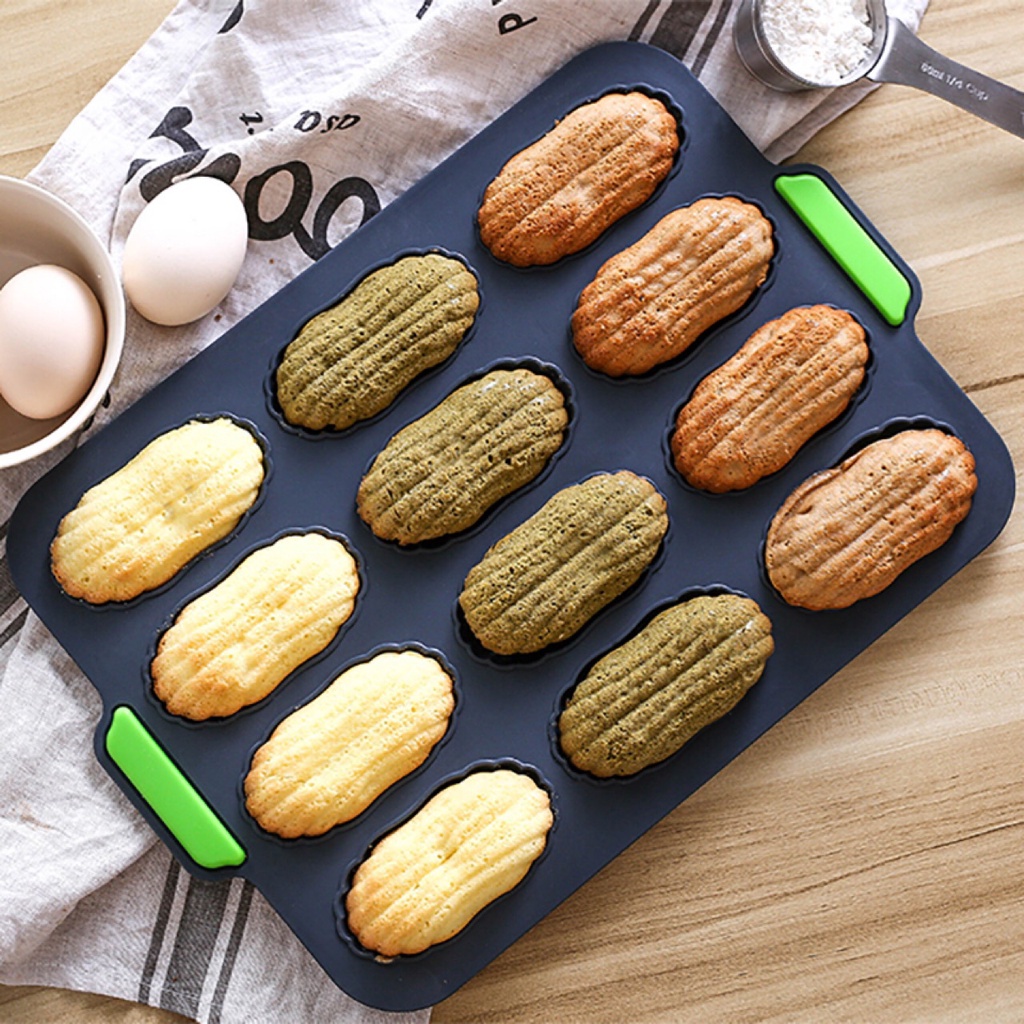 Madeleine Baking Tray Non-stick Kek Tray Shell Mold Muffin Bakeware ...