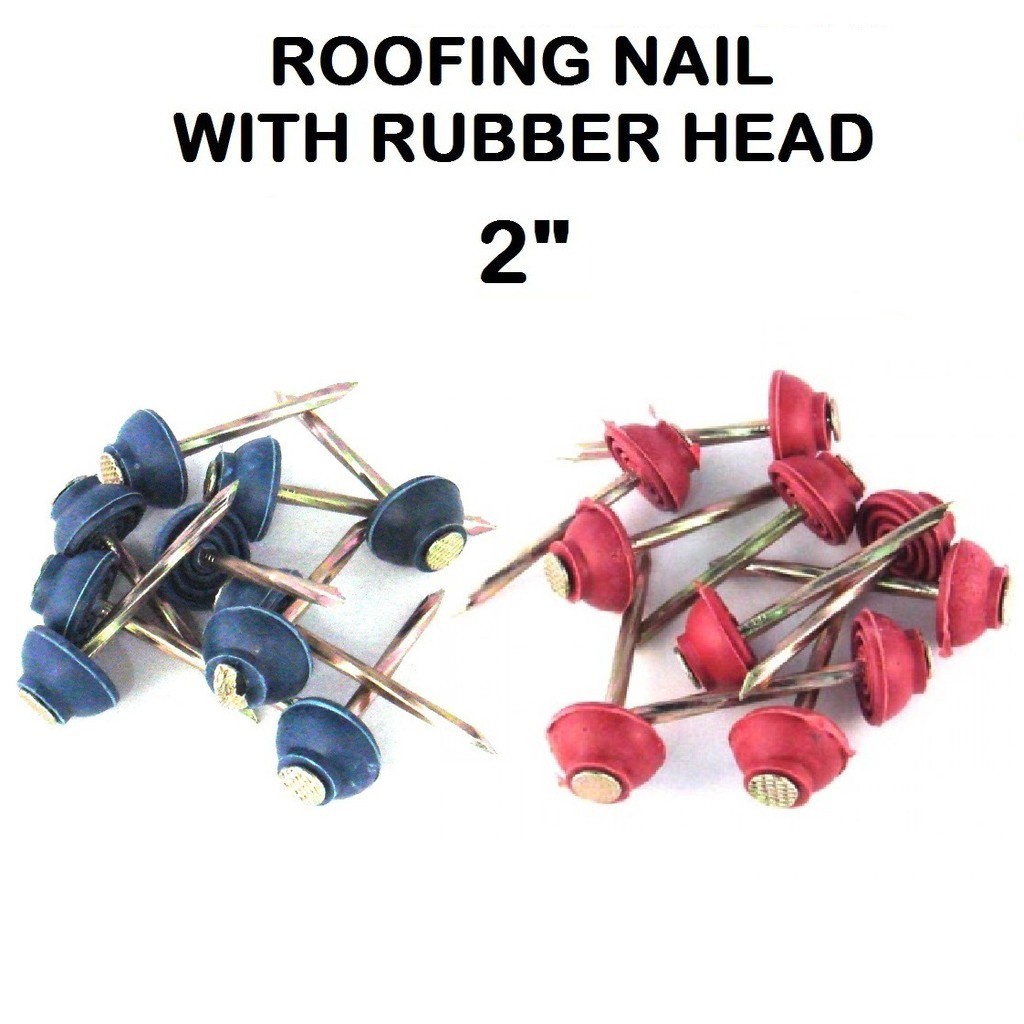2" / 2.5" TWISTED ROOFING NAIL WITH RUBBER HEAD/ Paku Bumbung Atap PAKU ...
