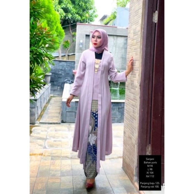 🔥 READY STOCK 🇲🇾🔥 Set kebaya Labuh Kota Bharu Batik Nyonya (long kebaya ...