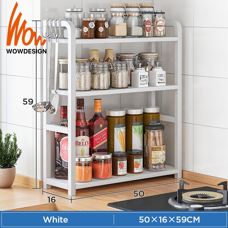 Kitchen Storage Rack Spice Rack Kitchen Rak Rempah Rak Serbaguna ...