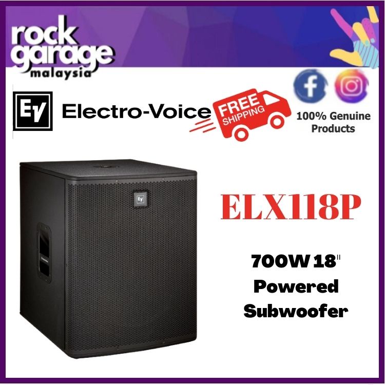 EV Electro-Voice ELX118P 700W 18" Powered Subwoofer ( ELX-118P / ELX ...