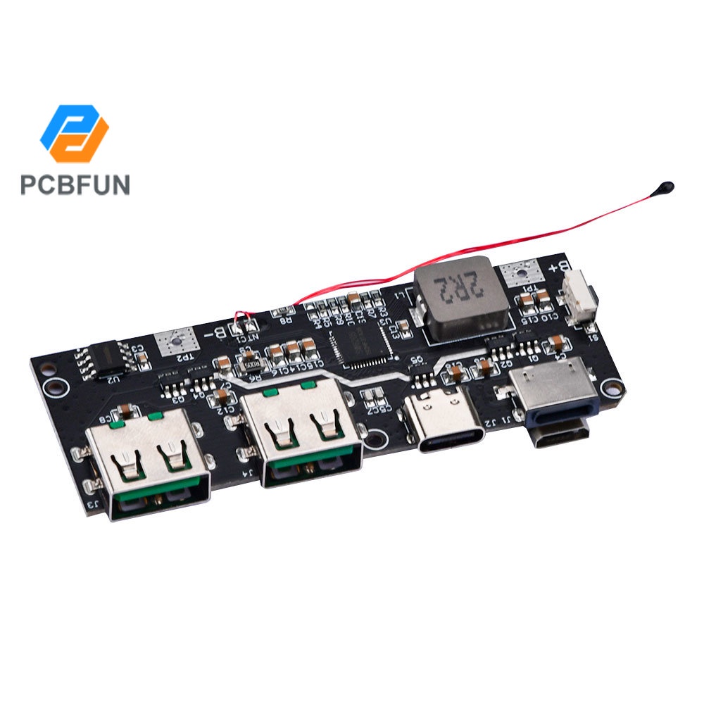 Pcbfun QC4.0 QC3.0 LED Dual USB 5V 4.5A 22.5W Micro/Type-c USB Mobile ...