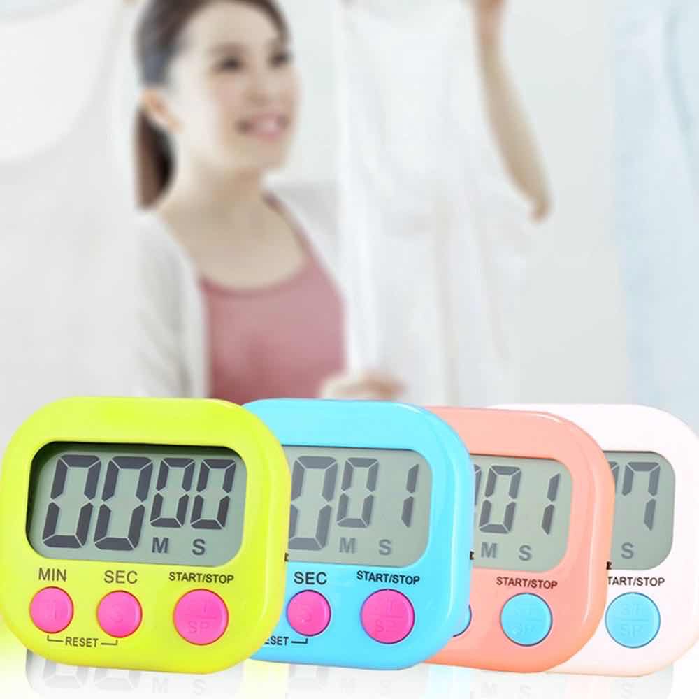 LCD Digital Kitchen Timer Cooking Baking Oven Timer Loud Alarm Clock ...
