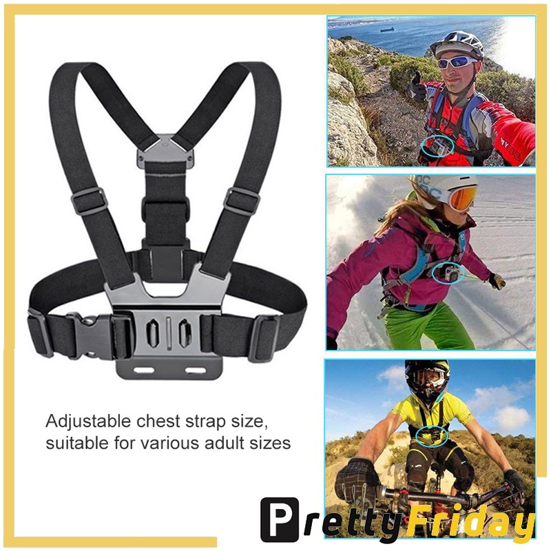 【PrettyFriday】Phone Mount Holder Chest Strap Rotate Harness Clip Camera ...