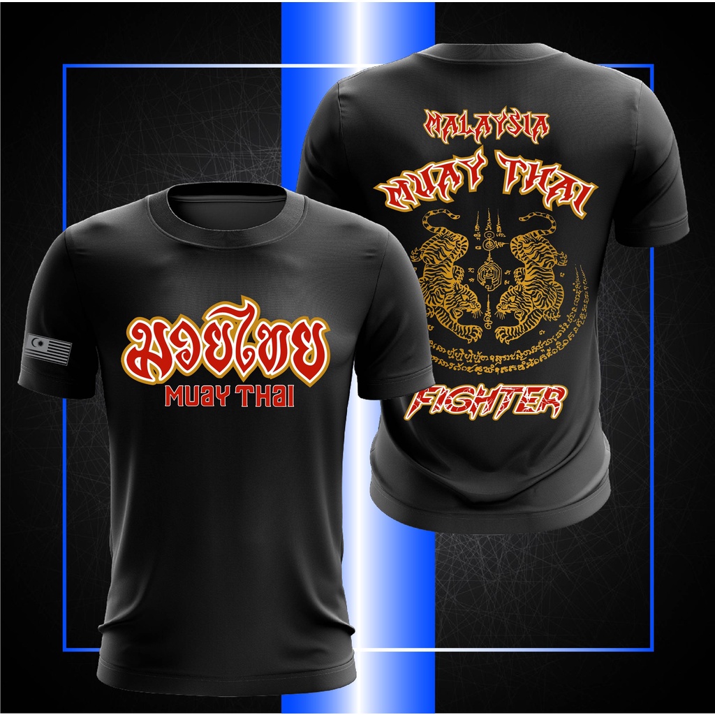 BAJU MUAY THAI MALAYSIA TSHIRT MICROFIBER T SHIRT BOXING UNISEX JERSEY ...